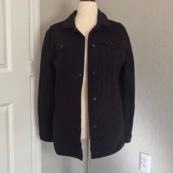 LuLaRoe | Jackets & Coats | Lularoe Jaxon Black Jean Jacket Womens ...